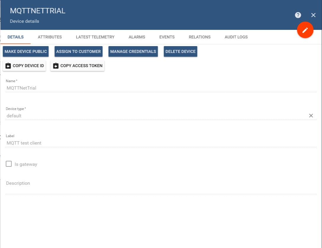 ThingsBoard with MQTTnet | devMobile's blog