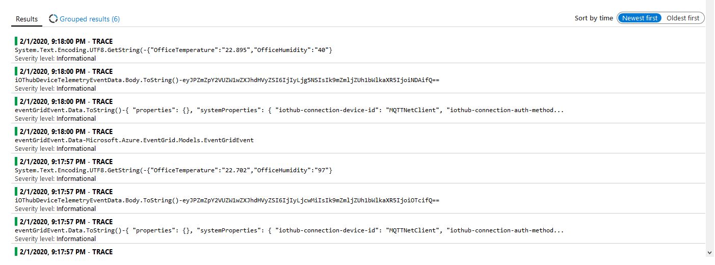 Azure IoT Hub, Event Grid to Application Insights | devMobile's blog