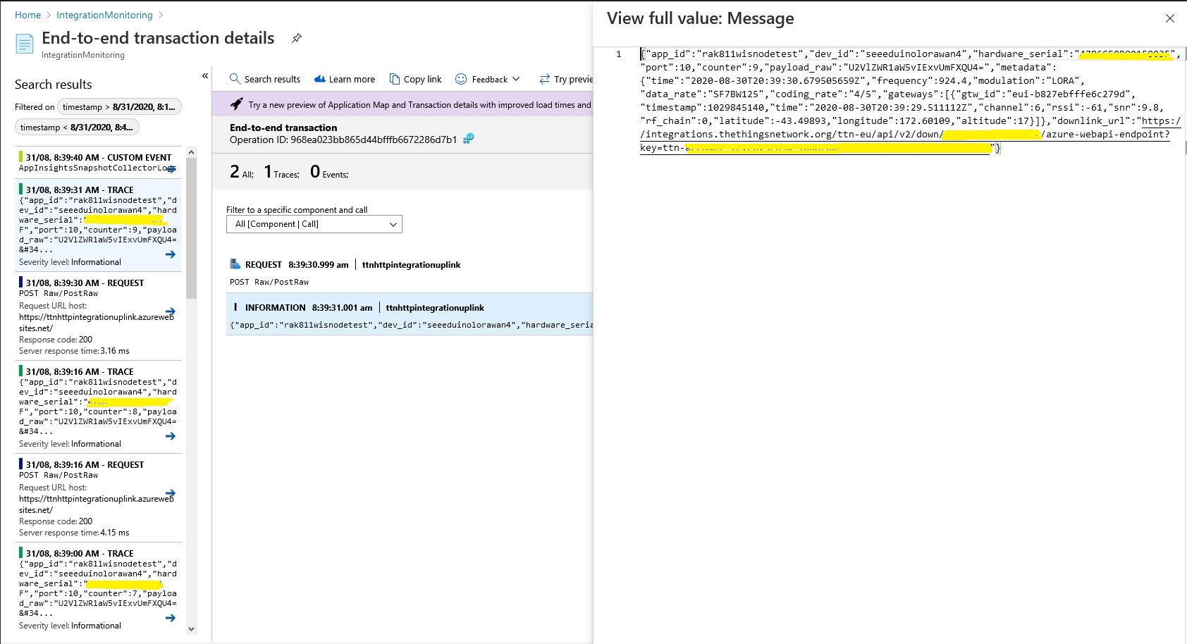 The Things Network HTTP Integration Part1 | devMobile's blog
