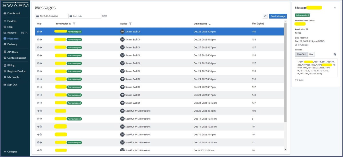 Swarm Space – Uplink Payload formatter Proof of Concept(PoC ...