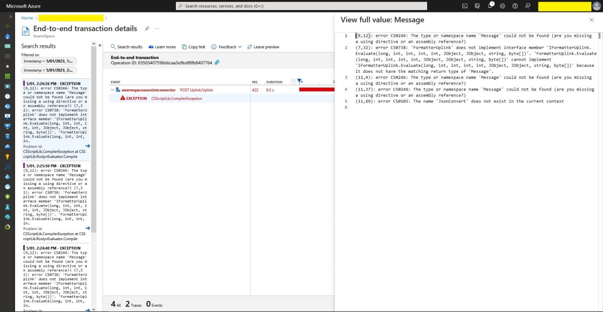 Swarm Space – Uplink Payload Formatters revisited | devMobile's blog