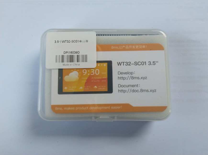 Wireless-Tag WT32-SC01 nanoFramework getting started | devMobile's blog